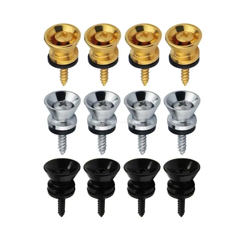 4Pcs-Guitar-Strap-Locks-Metal-Guitar-Strap-Buttons-Lock-End-Pin ...