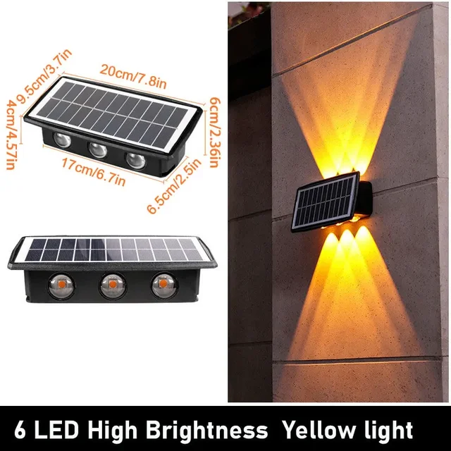 Solar Up and Down Wall Lights - Lighting4Home