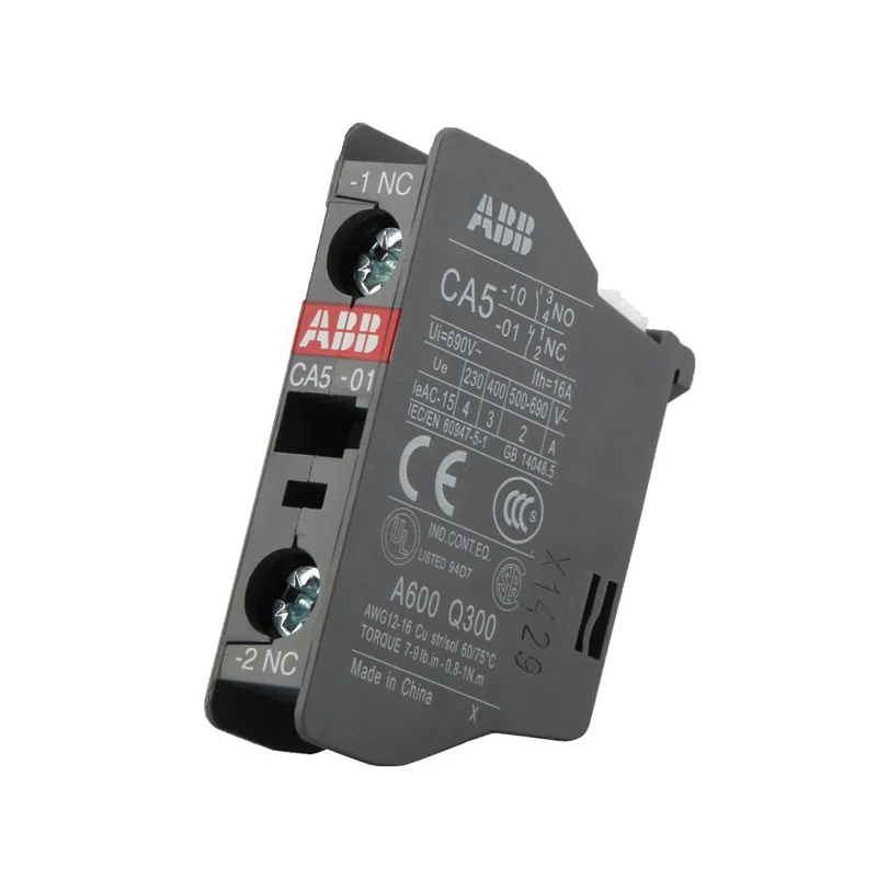 Abb Ac Contactor Auxiliary Contact Annex Ca5-01 1nc Ca5-10 1no Cal5-11 1no1nc Cal18-11 1no1nc ...