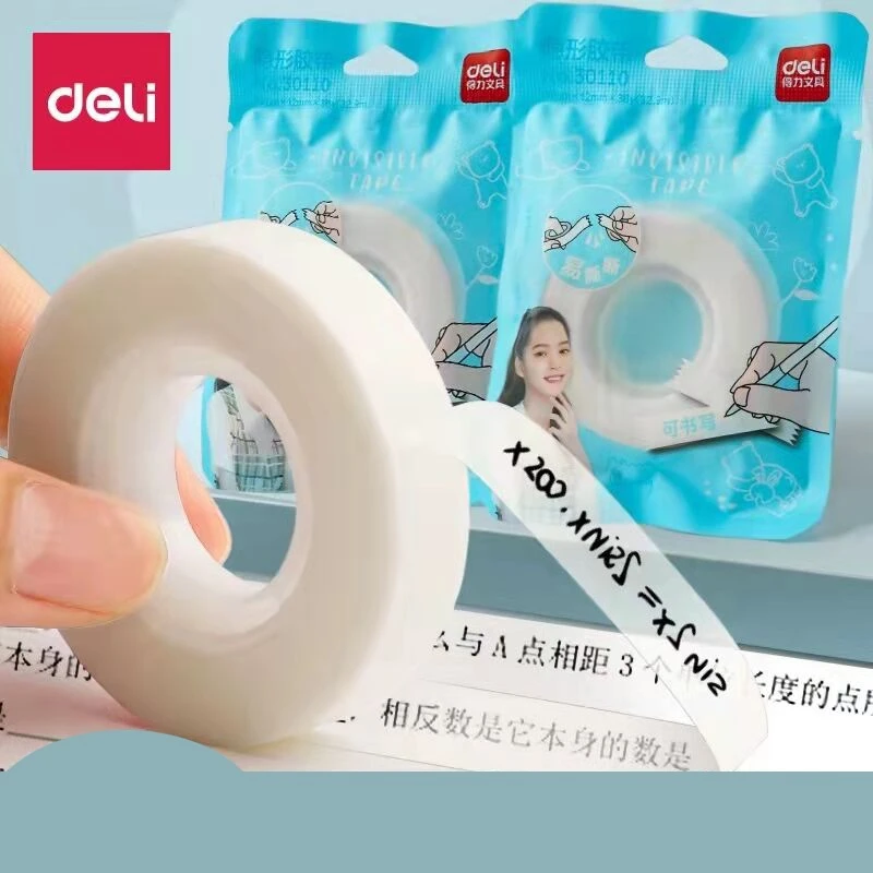 Deli Magic Adhesive Tape Writable Invisible Stationery Tape Clear No ...