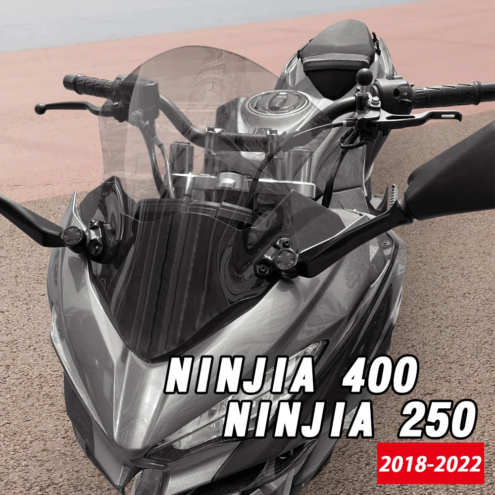 Motorcycle-Parts-Ninja400-Ninja250-Windscreen-Windshield-Flyscreen-Wind ...