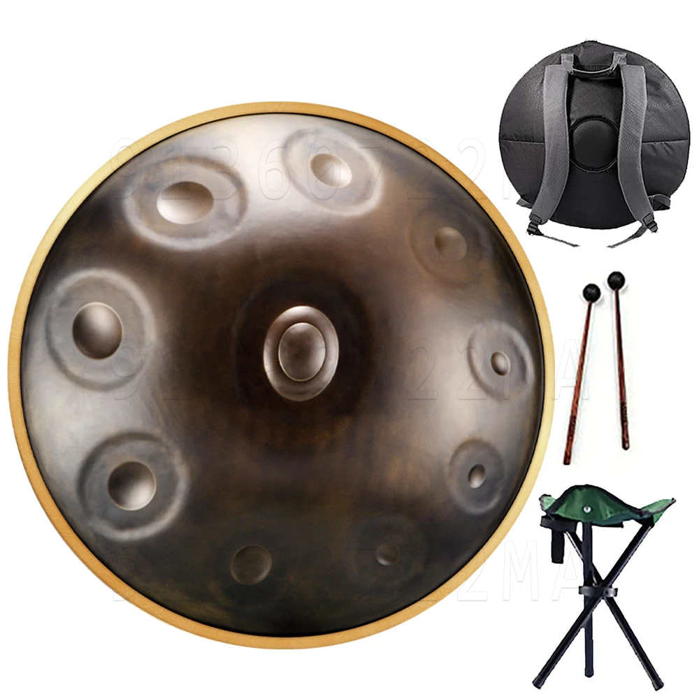 440Hz-Hluru-D-minor-handpan-drum-9-10-notes-22-inch-tambor-yoga ...