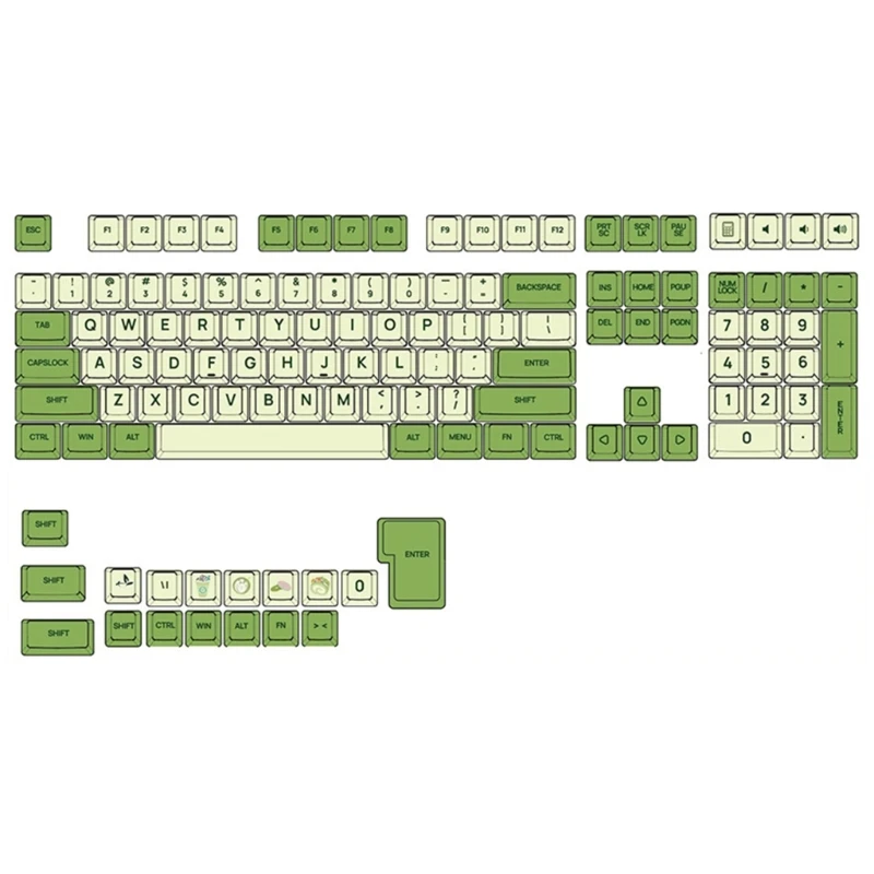 F3ke-pbt-keycap-xda-perfil-personalizado-matcha-ingl-s-keycaps-conjunto ...