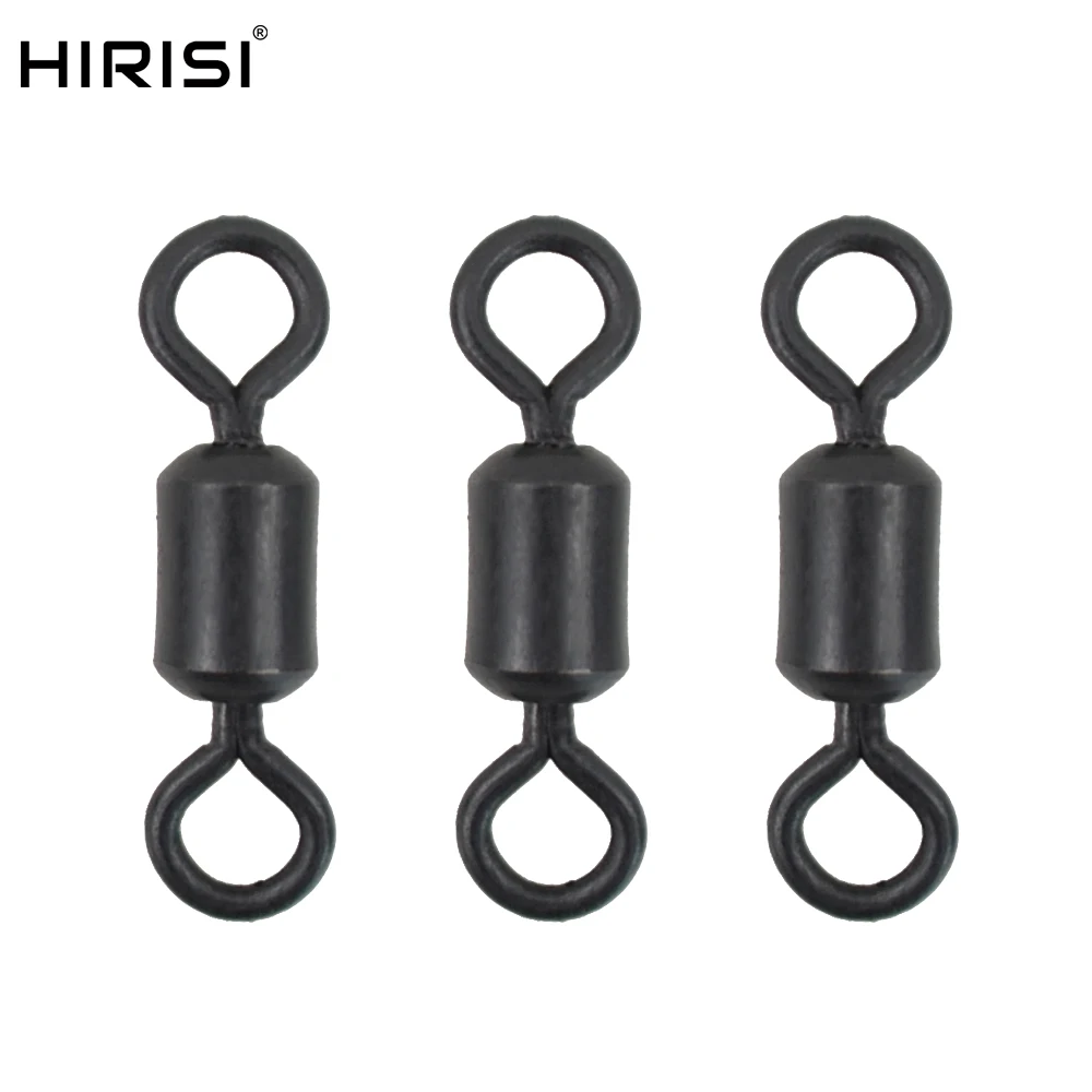 50x Fishing Rolling Swivels For Carp Fishing Long Body High Speed ...