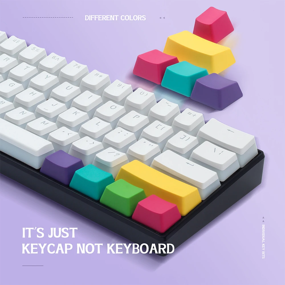 PBT-Keycaps-CMYK-Keyset-Perfil-OEM-Doubleshot-N-o-Impresso-para-104-108 ...