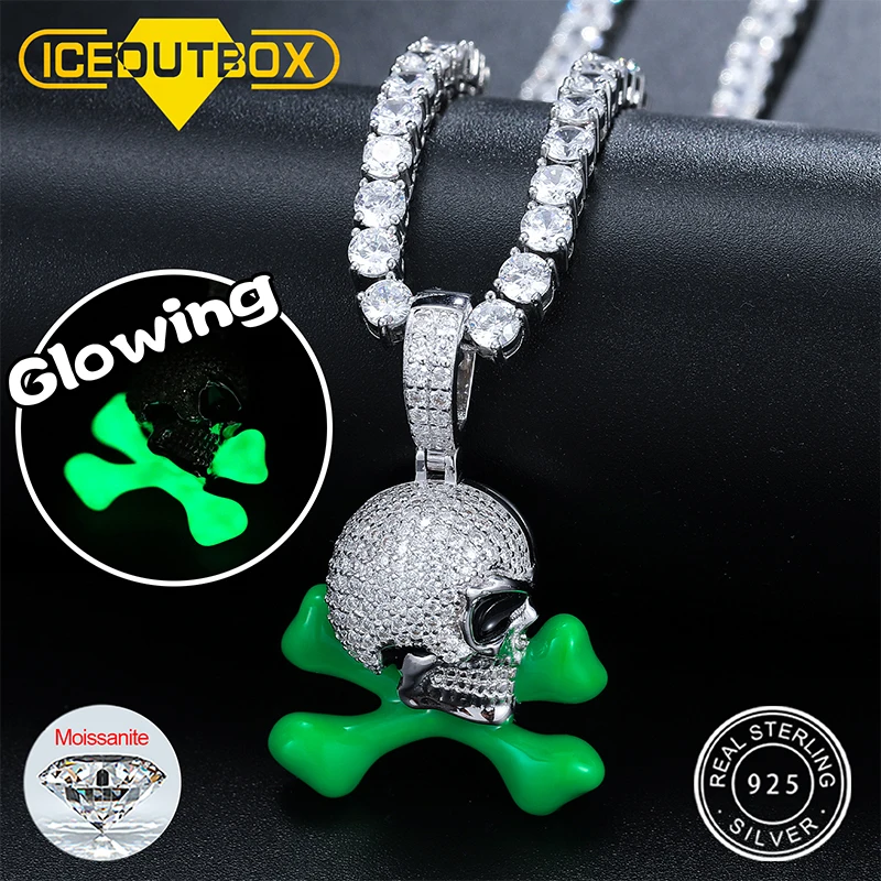 Moissanite Necklace Pendant | Moissanite Mens Necklace | Enamel ...