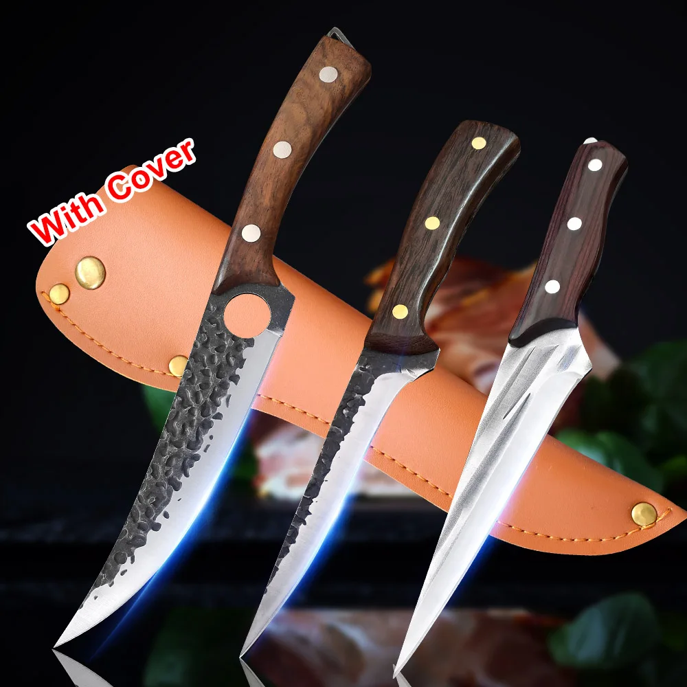 Boning-Butcher-Knives-Cleaver-Meat-Kitchen-Knife-Wood-Handle-Chef-Knife ...