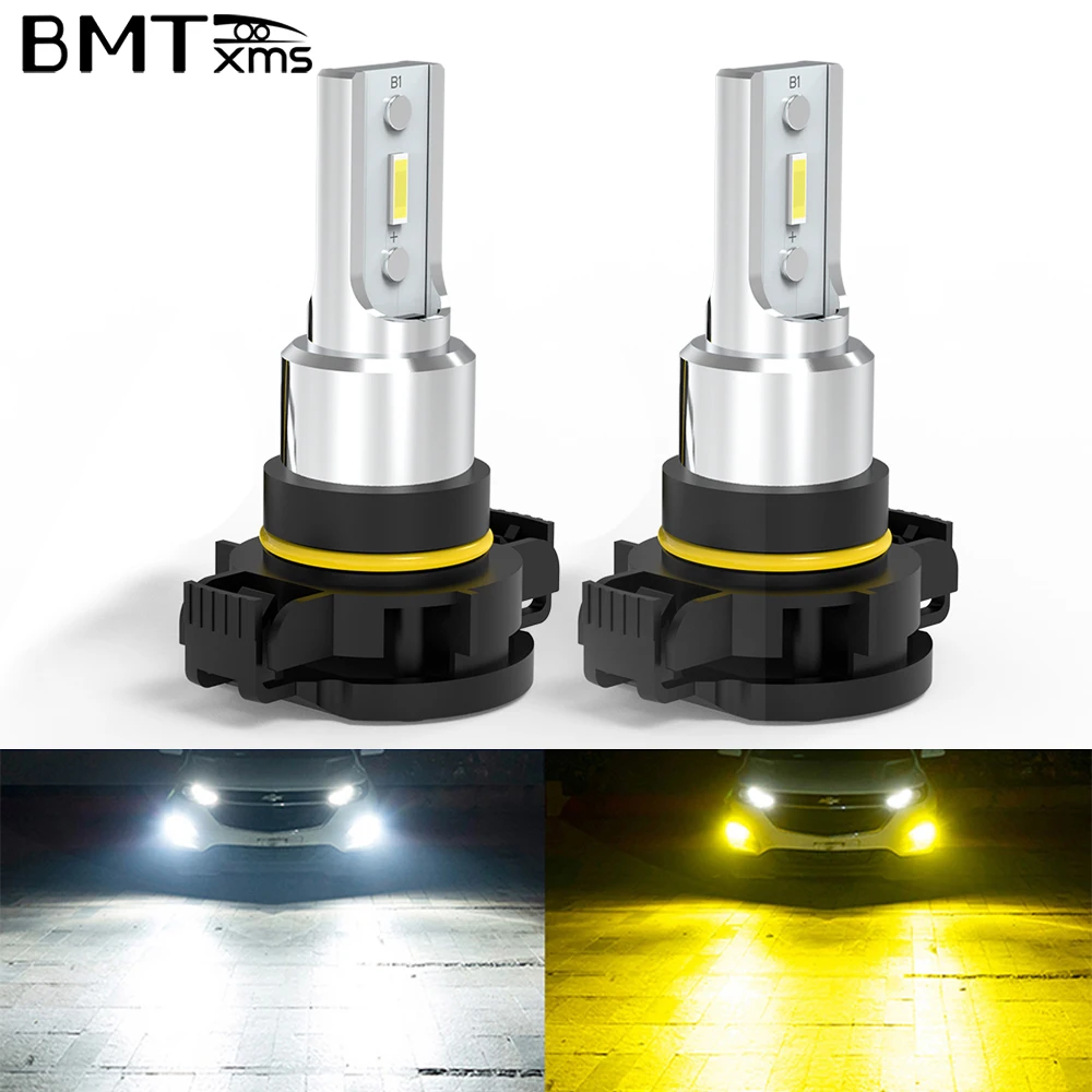 BMTxms 2PCS H8 H11 PSX24W H16 H27 881 HB4 HB3 LED Car Fog Light Canbus ...