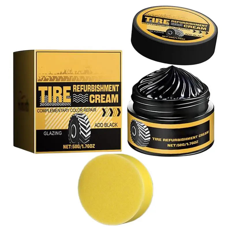 Long-Lasting Black Tire Shine Cleaning Essence 50g Car Tire Shine Gel ...