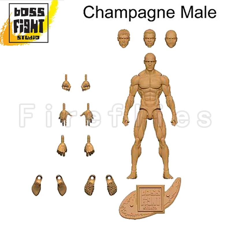 1/18 3.75inches Boss Fight Studio Action Figure Fantasy Character Blank ...