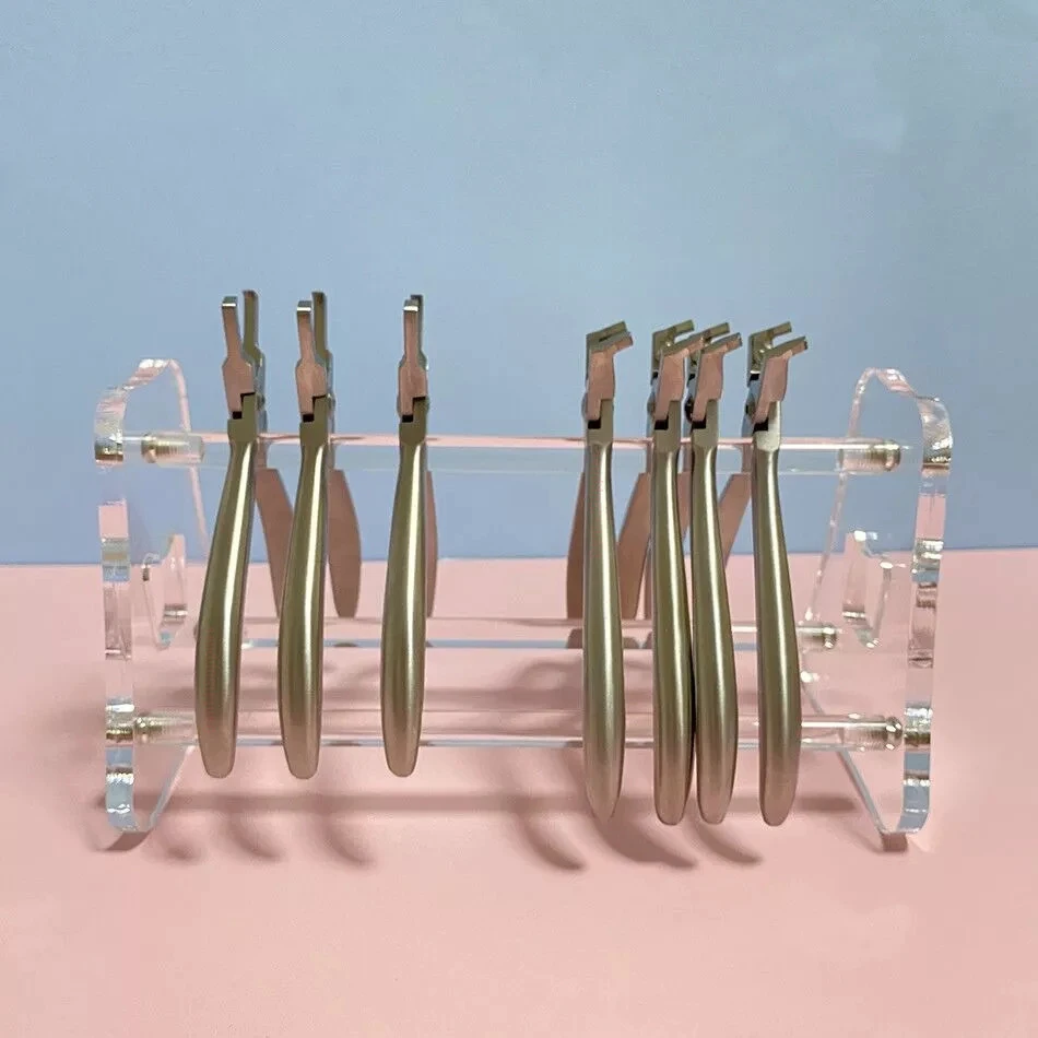 Denxy Thick Dental Pliers Stand shelf Clear Acrylic Instrument Rack ...