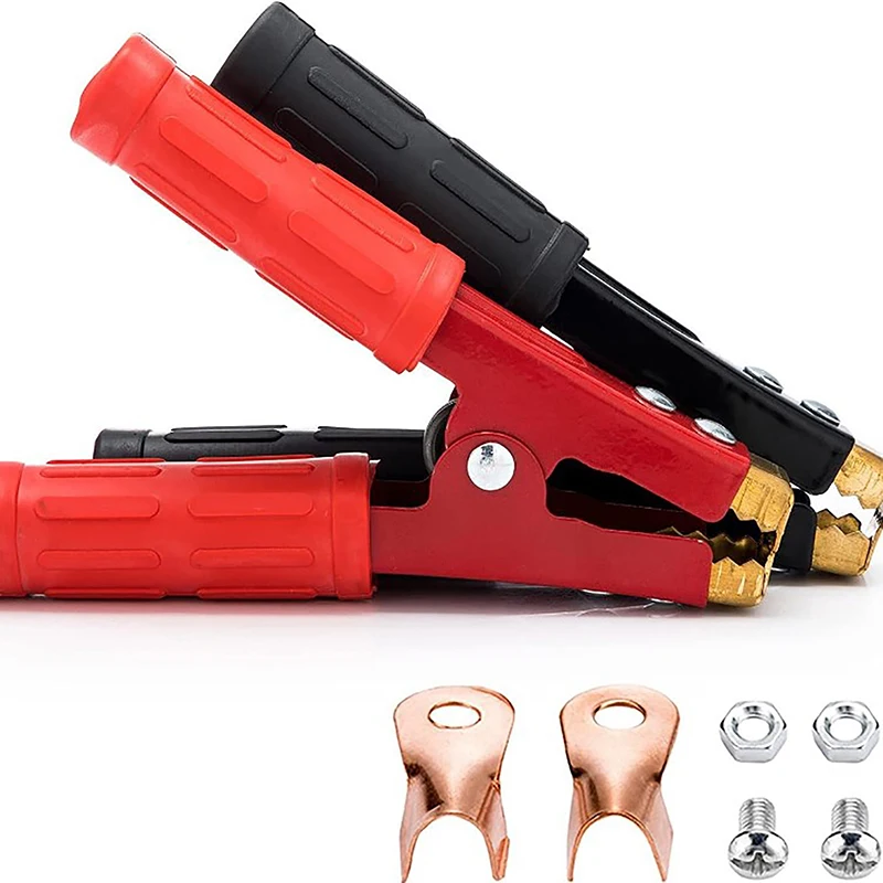 2pcs 1000a Heavy Duty Copper Alligator Clips Terminal Test Electrical