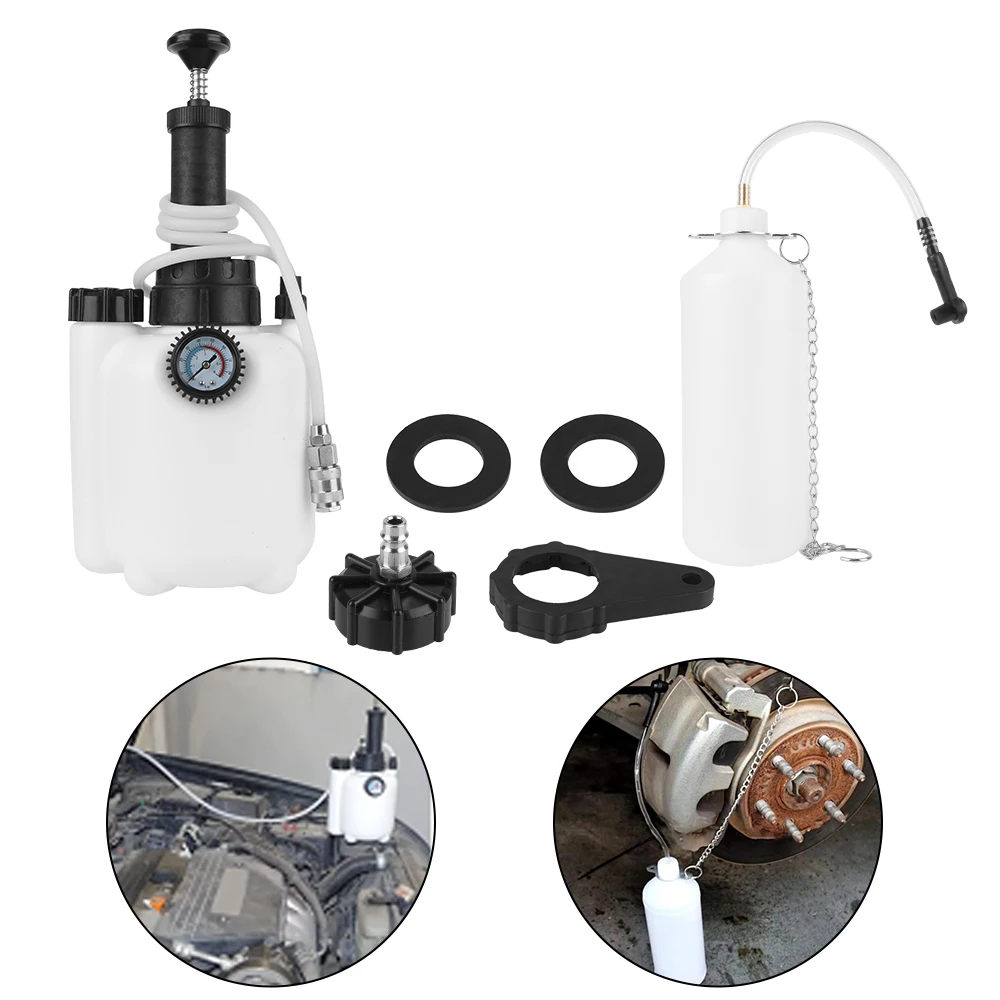 Brake-oil-replacement-pot-3L-Large-Capacity-Brake-Fluid-Drained-Bleeder ...