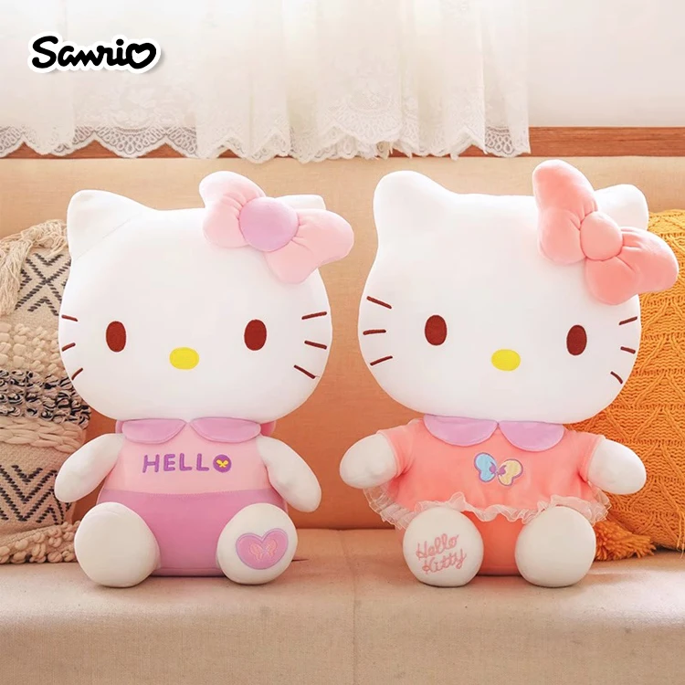 Sanrio Hello Kitty Wear a Butterfly Dress Stuffed Toys Cute Plush Toys ...