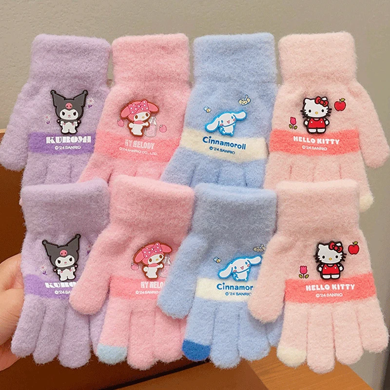Kawaii-Sanrio-Hello-Kitty-Gloves-Kuromi-My-Melody-Cold-Proof-Winter ...