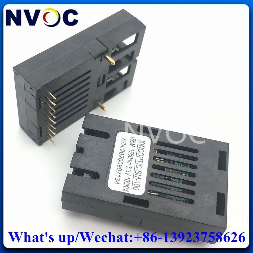5Pcs-1x9-155M-Dual-SC-Fiber-Optic-Transceiver-1-9-100M-SM-MM-850nm ...