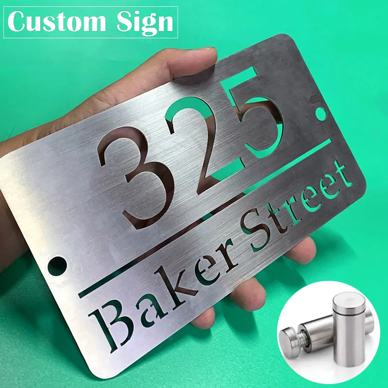Stainless-Steel-Hollow-House-Numbers-Custom-Signs-Outdoor-Floating ...