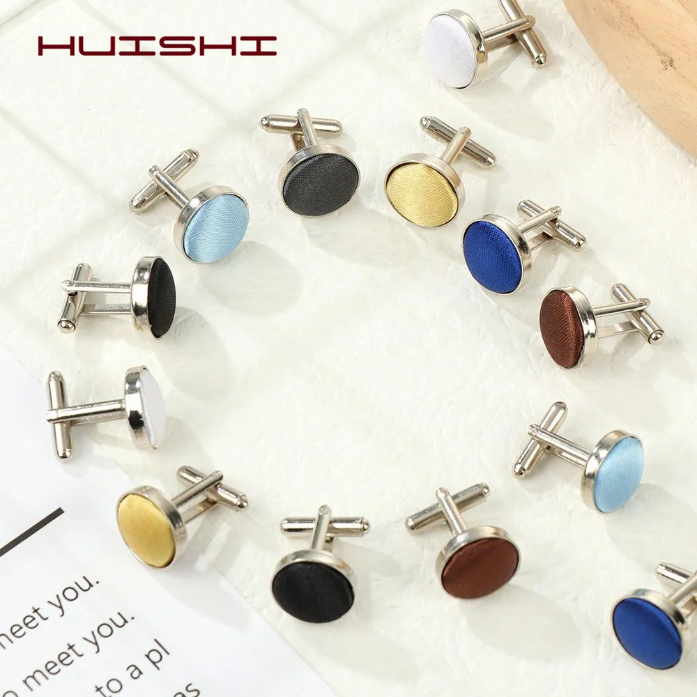 Fashion-Round-Cufflinks-Solid-Color-Cuff-Button-for-Male-Gentleman ...