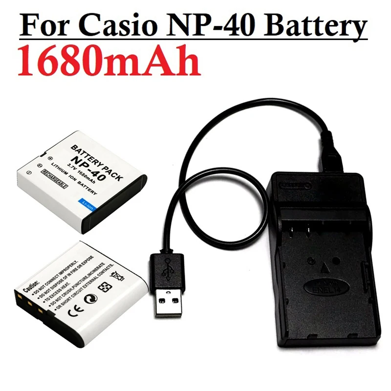 NP-40 NP40 Battery For Casio EX-Z30 Z40 Z50 Z55 Z57 Z400 Z750 Z850 ...