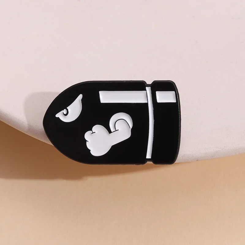 black-bullet-bomb-carton-Characters-Pins-Funny-Enamel-Collection ...