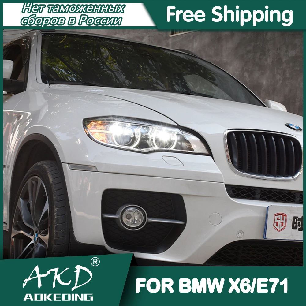 Car-For-BMW-X6-E71-2007-2013-Headlights-DRL-Day-Running-Light-LED-Bi ...