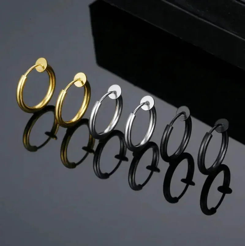 Non-pierced Earrings Clip On Retractable Earrings Men Women Ear Clips ...