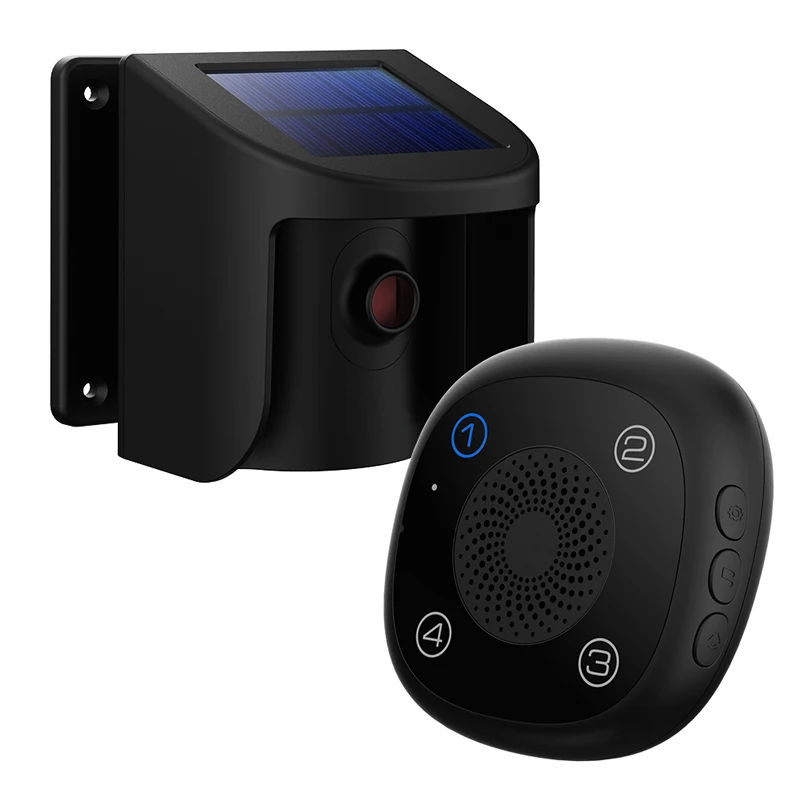 Secrui-Solar-Wireless-Outdoor-Driveway-Alarm-1500ft-Burglar-System ...