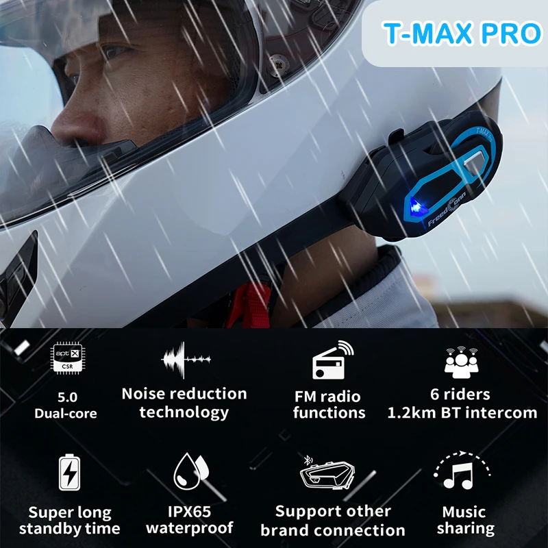 Freedconn-T-MAX-PRO-Motorcycle-Helmet-Bluetooth-Headset-1000M-6-Riders ...