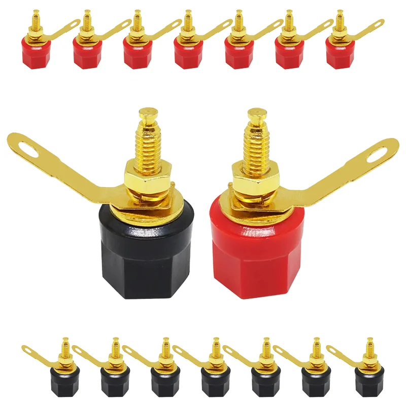 20pcs-4mm-Gold-Plated-Amplifier-Speaker-Binding-Post-Banana-Plug ...