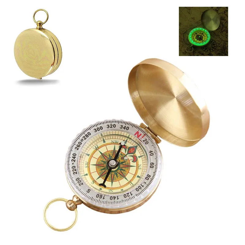 Dad To Son Enjoy The Ride Compass Copper Camping Hiking Pocket Brass ...