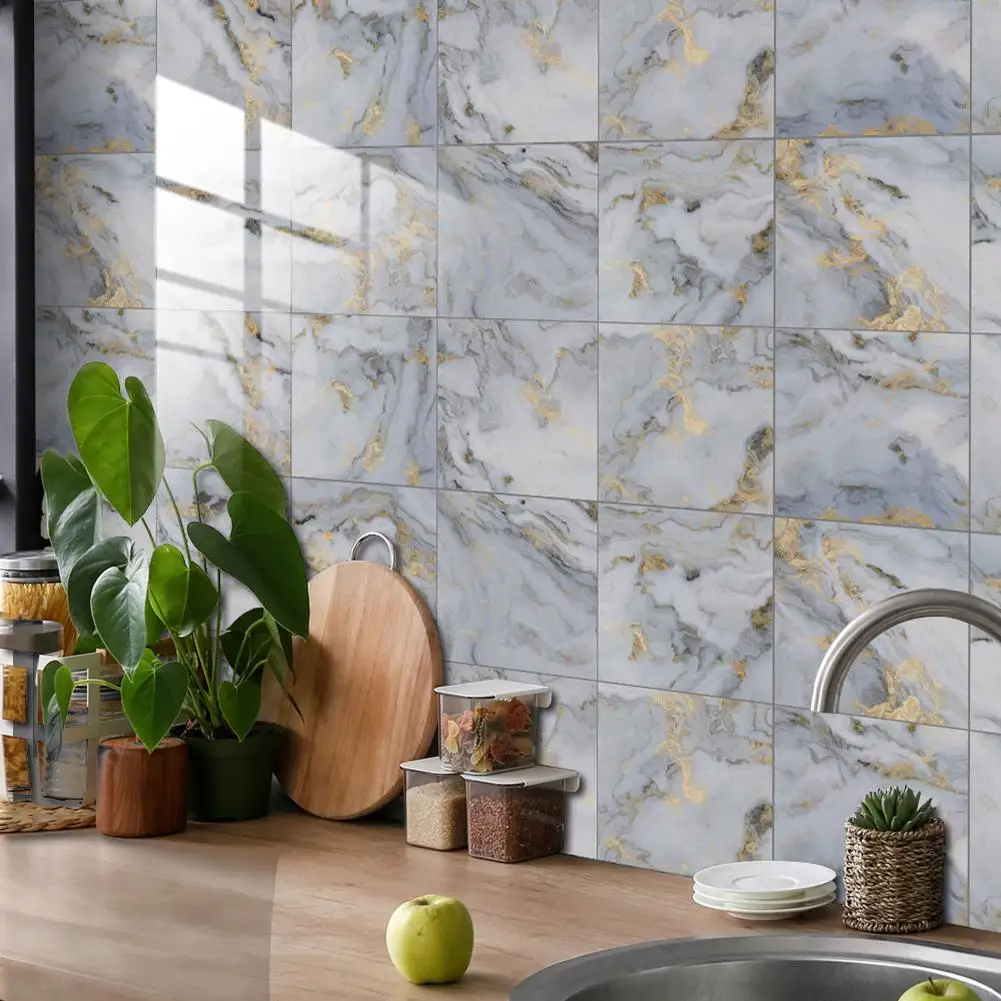 10pcs-Tile-Sticker-DIIY-Modern-Minimalist-Self-Adhesive-Wall-Stickers ...