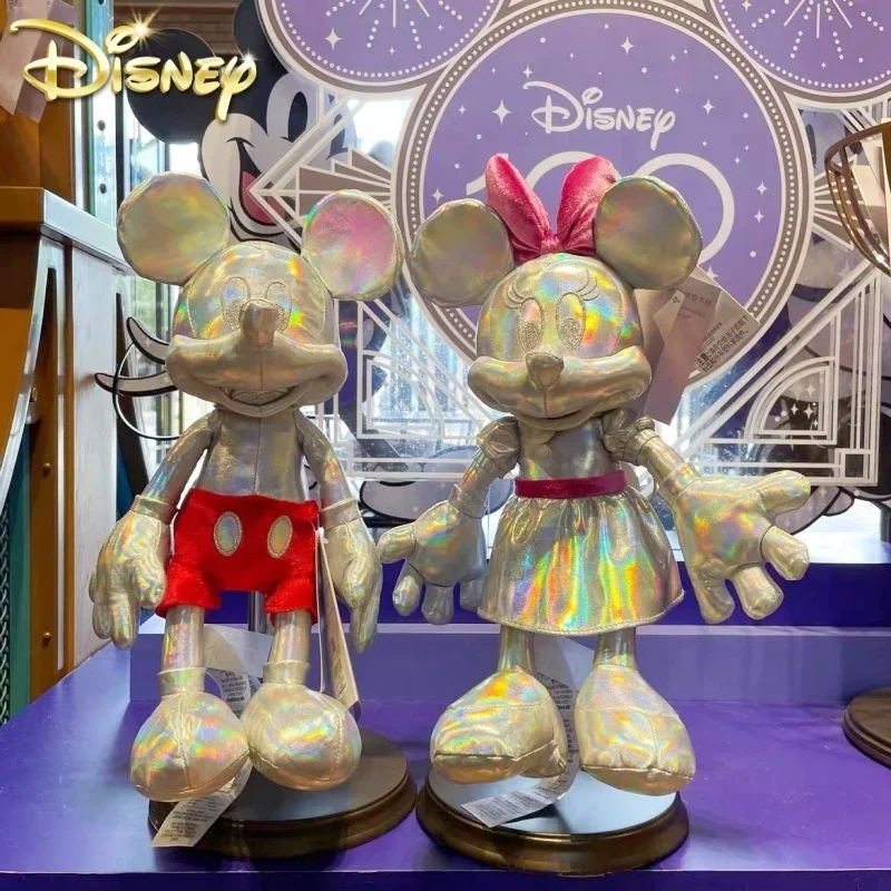 New-Genuine-Disney-Cartoon-Silvery-Mickey-Mouse-Minnie-Mouse-Plush-Toys ...