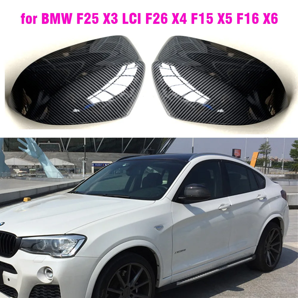 Car-Side-Door-Rearview-Side-Mirror-Cover-Cap-For-BMW-F15-X5-F16-X6-F25 ...
