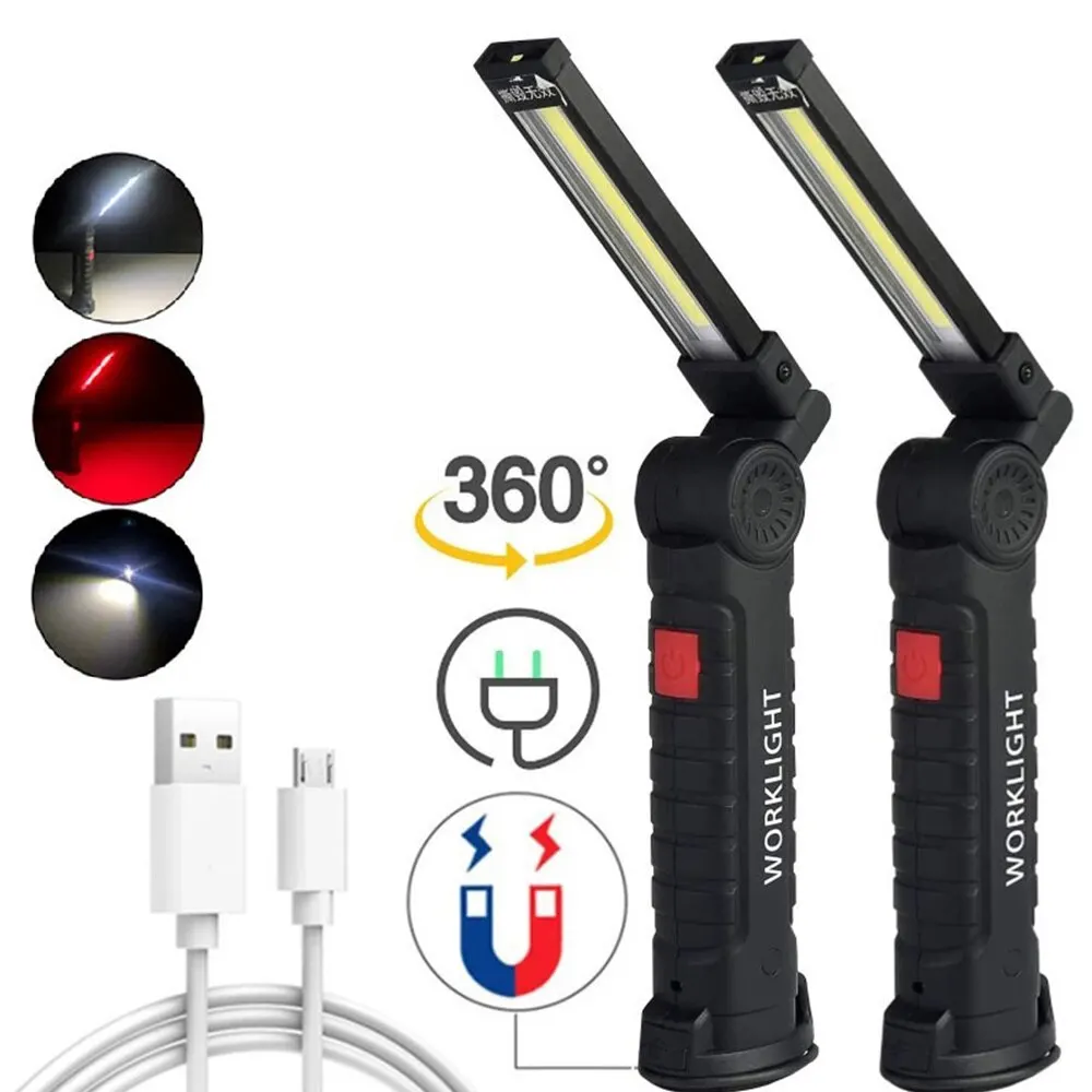 New-Rechargeable-Work-Lights-Hanging-Hook-5-Modes-Magnetic-USB-Portable ...
