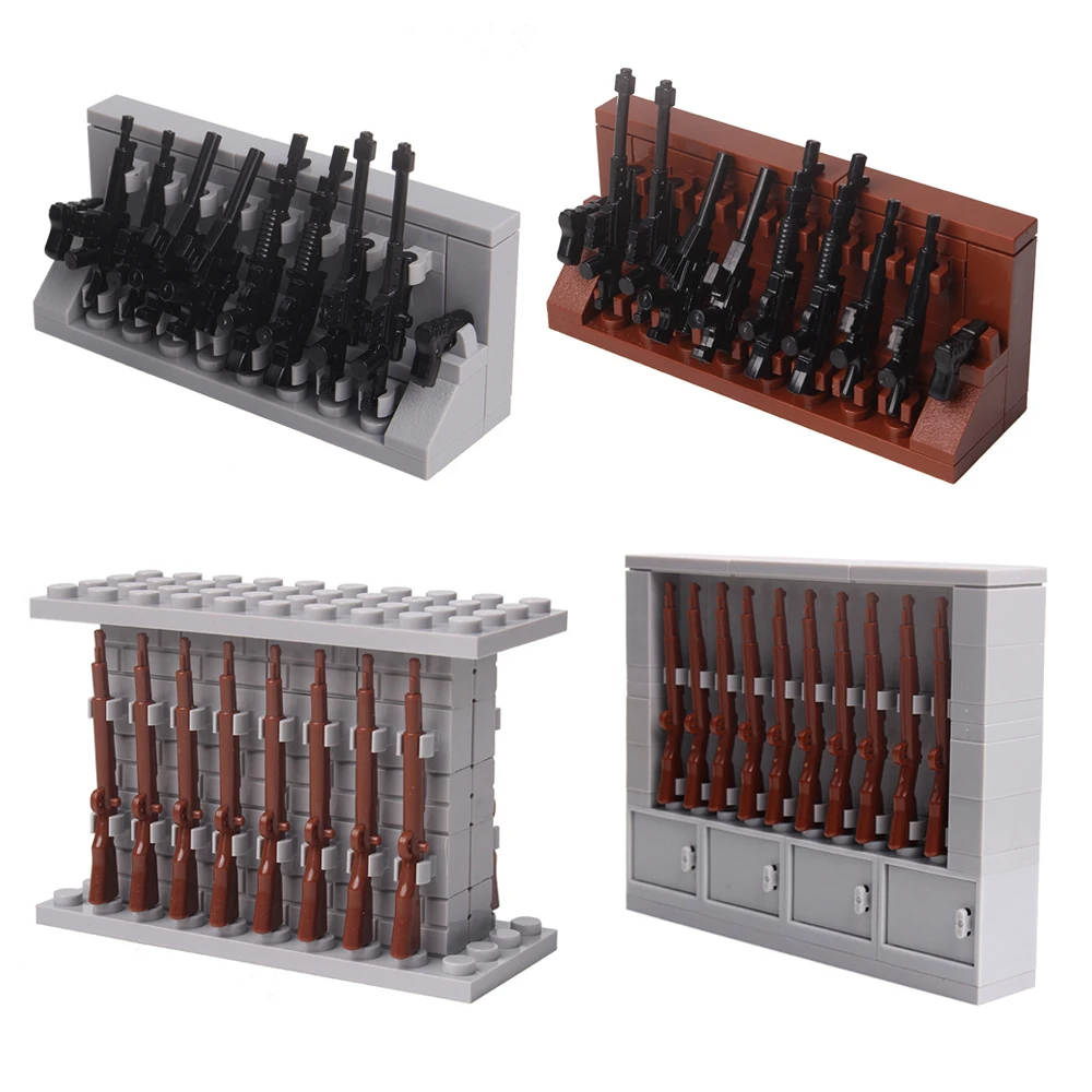 Military-Series-Blocks-Weapon-Shelf-Guns-Rack-Box-Army-Parts-WW2 ...