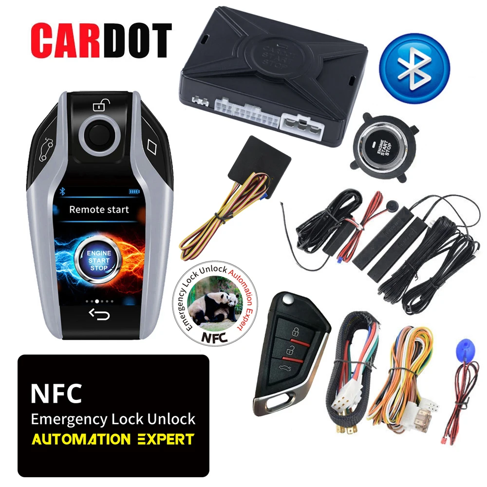 Cardot-Smart-Car-Alarm-Hopping-Code-Car-Security-System-Auto-Lock-Or ...