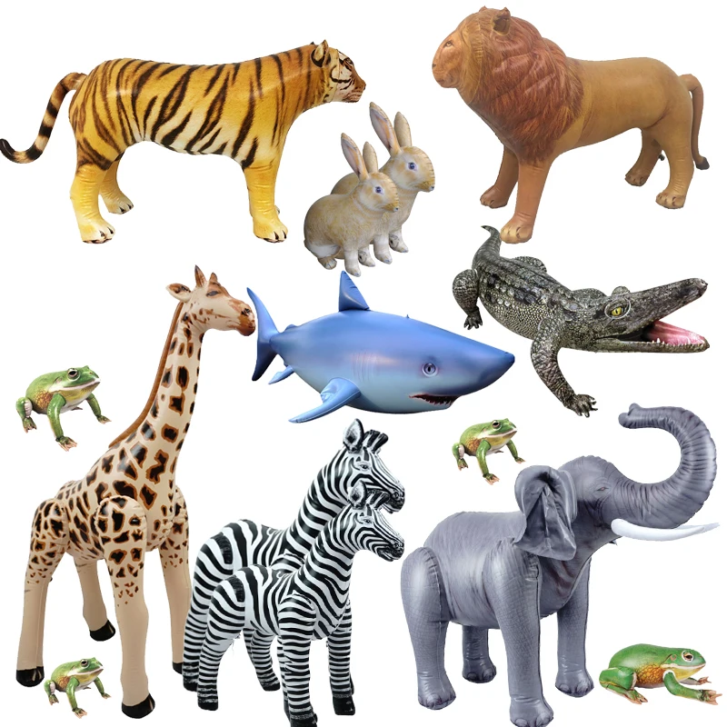 3d Large Simulation Jungle Animals Inflatable Balloon Giraffe Zebra ...