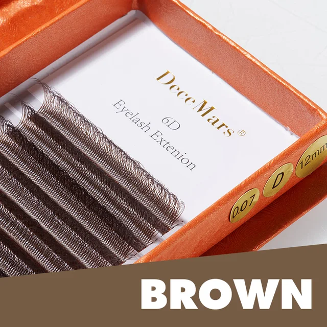 DeceMars-6D-W Shaped Eyelash Extensão, Extensão