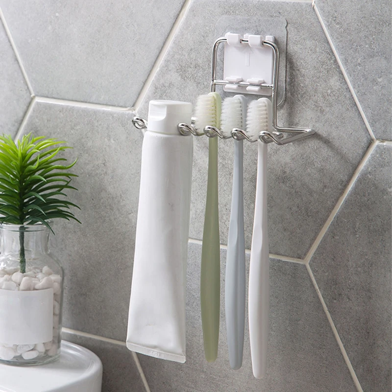Stainless-Steel-Toothbrush-Holder-Shaver-Storage-Rack-Tooth-Brush-Shelf ...