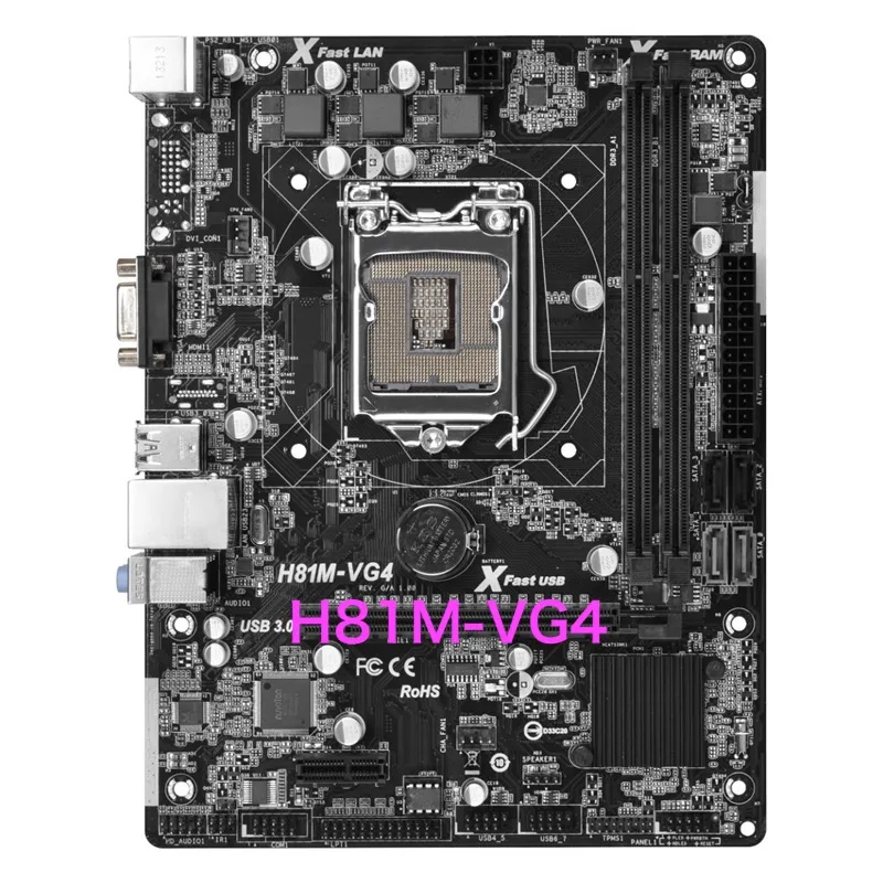 Placa Base ASROCK H81M-VG4 16GB LGA 1150 Placa base DDR3 Micro ATX H81 ...