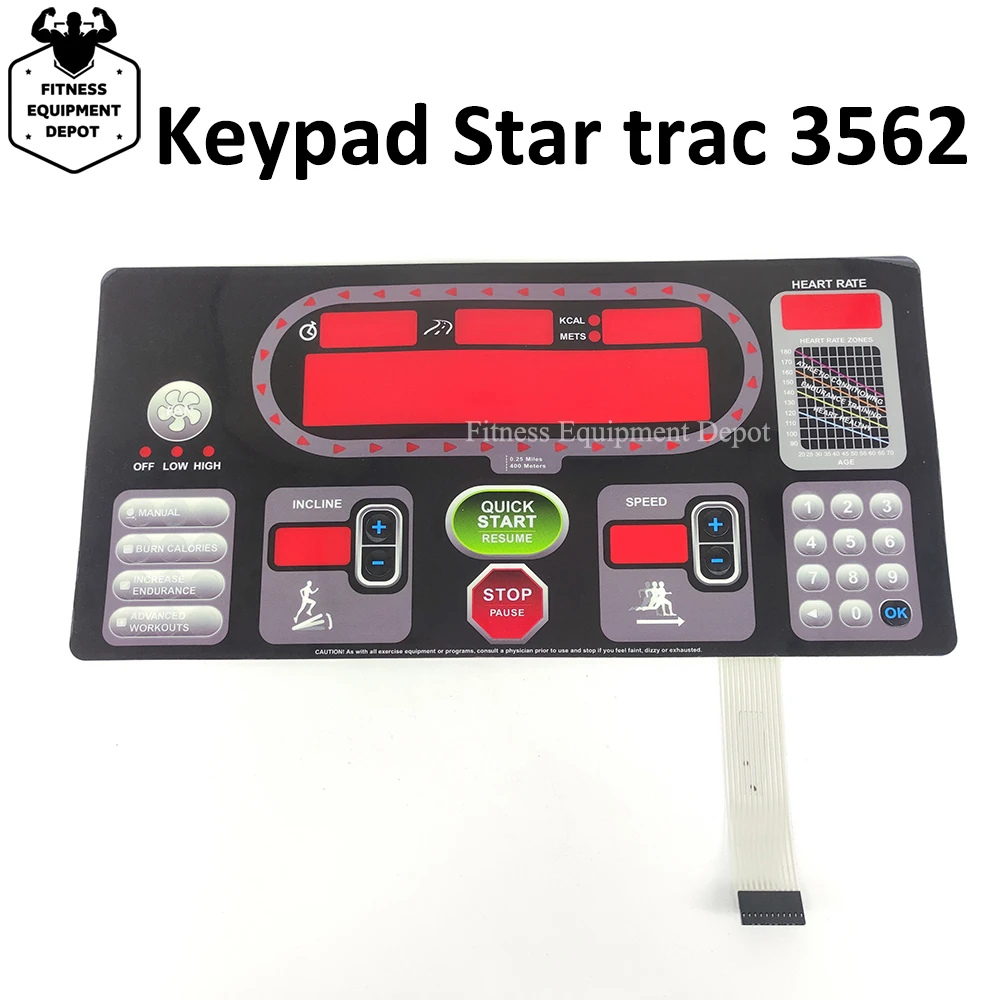 Keypad-Startrac-3562-S-TRC3562-Treadmill-Button-Panel-Control-Panel ...