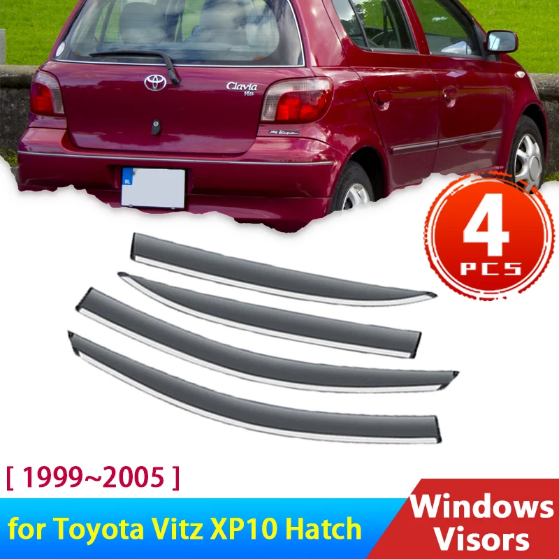 Deflectors-for-Toyota-Vitz-XP10-10-Hatch-Yaris-Echo-5-door-1999-2005 ...
