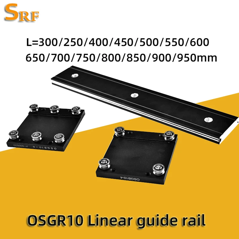 Black dual-axis linear guide 50mm OSGR10 slide rail OSGB10 block ...