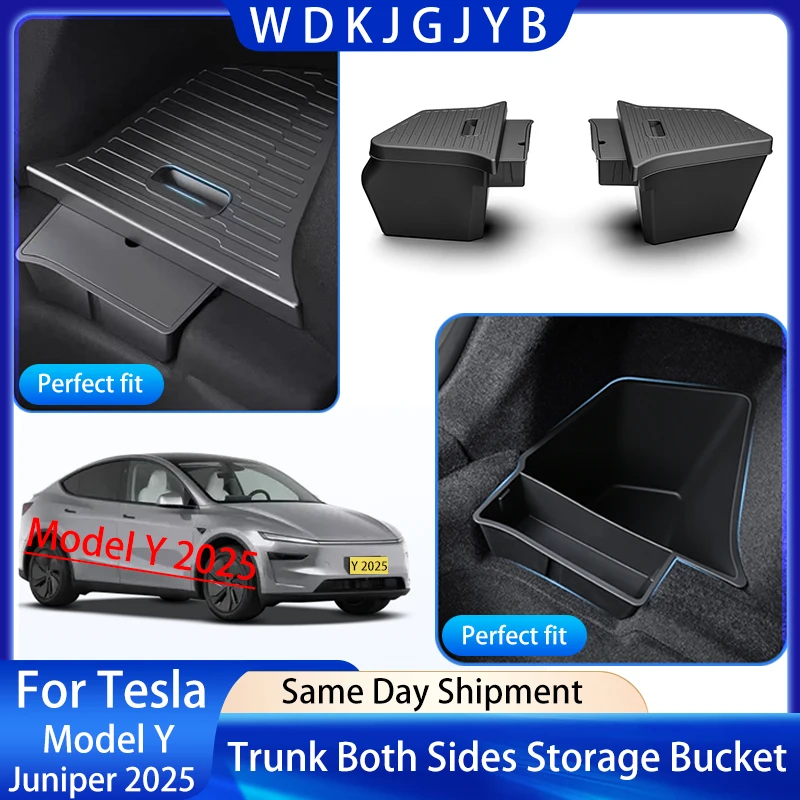 For Tesla Model Y Juniper 2025 Storage Buckets On Both Sides Of The ...