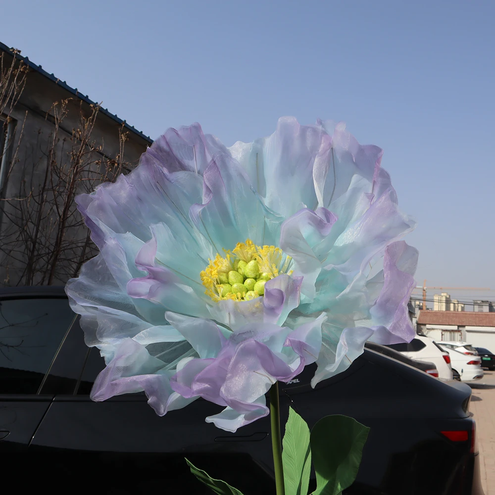 Giant-Simulated-Poppy-Silk-Screen-Flower-Spring-Decoration-Wedding ...