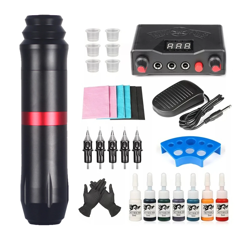 Tattoo-Beginners-Complete-Tattoo-Kit-Rocket-V6-Rotary-Tattoo-Machine ...