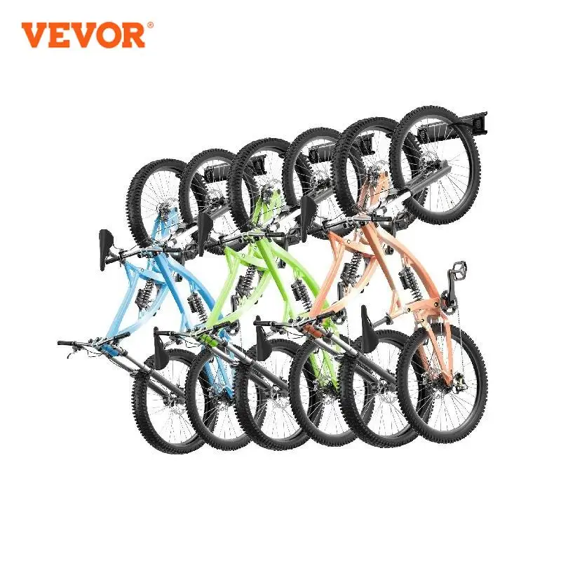 VEVOR-Bicycle-Wall-Mount-Rack-3-4-5pcs-Rails-Mtb-Road-Bike-Storage ...