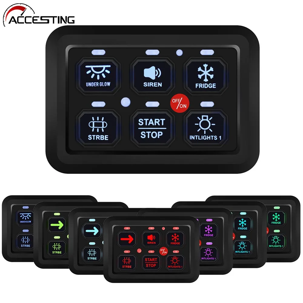 6-Gang-Switch-Panel-On-Off-Control-With-7-Colors-LED-Light-Electronic ...