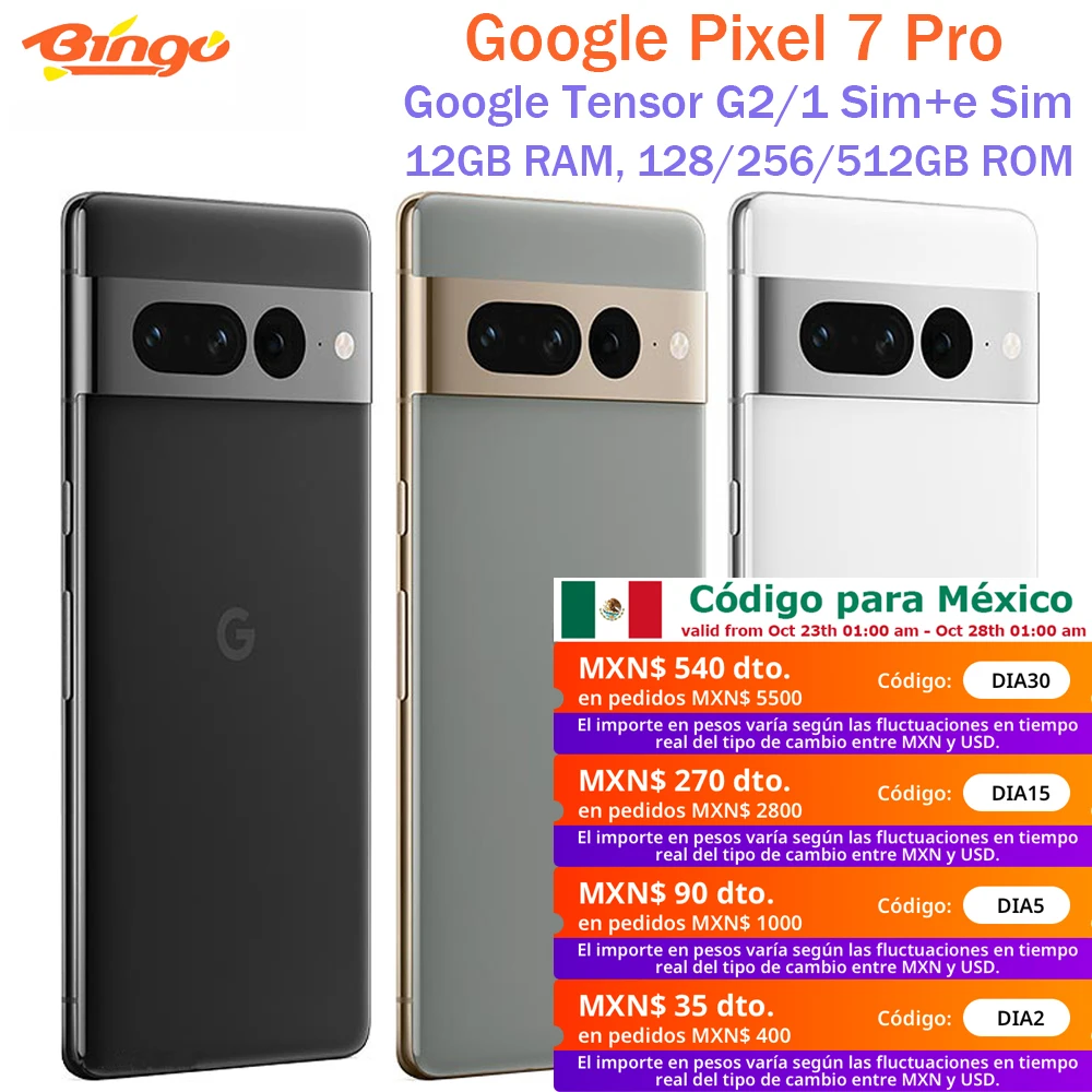 Google-Pixel-7-Pro-128GB-256-ROM-5G-Original-Unlocked-Cellhone-6-7 ...
