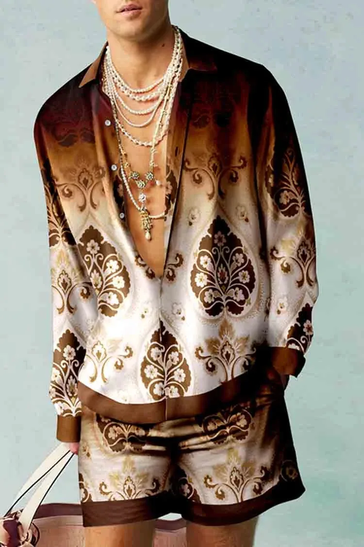 Herren Shirt Sets Herren Mode Shirts Shorts zweiteilige Sets Hawaii Shirts Luxus Shirts Anzüge ...